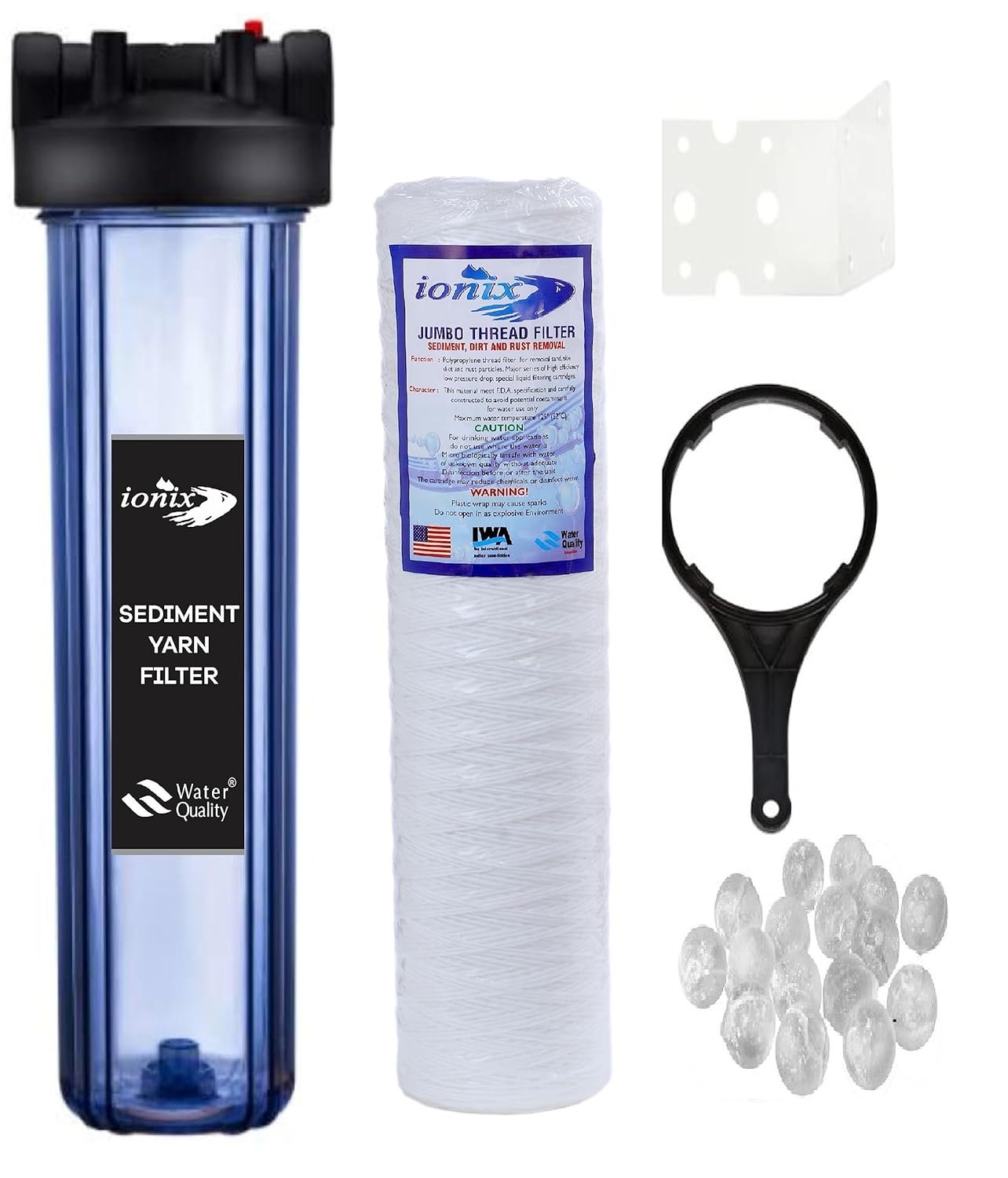 IONIX Clear Transparent Cartridge Water Filter for Overhead Tank | Keep ...