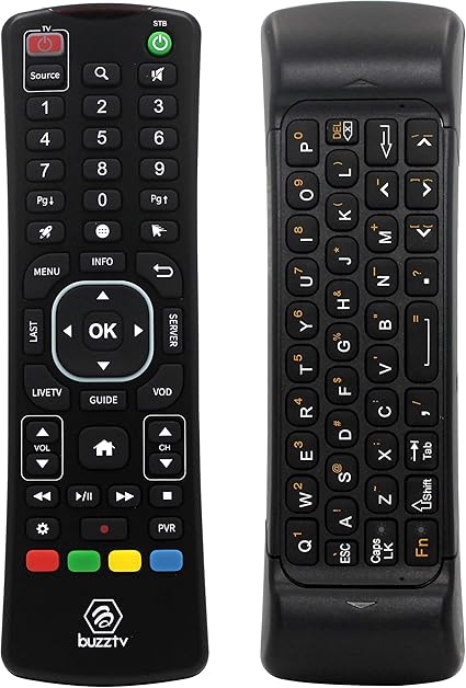 BuzzTV ARQ-100 Wireless Air Mouse Keyboard Remote for Buzz TV Android ...