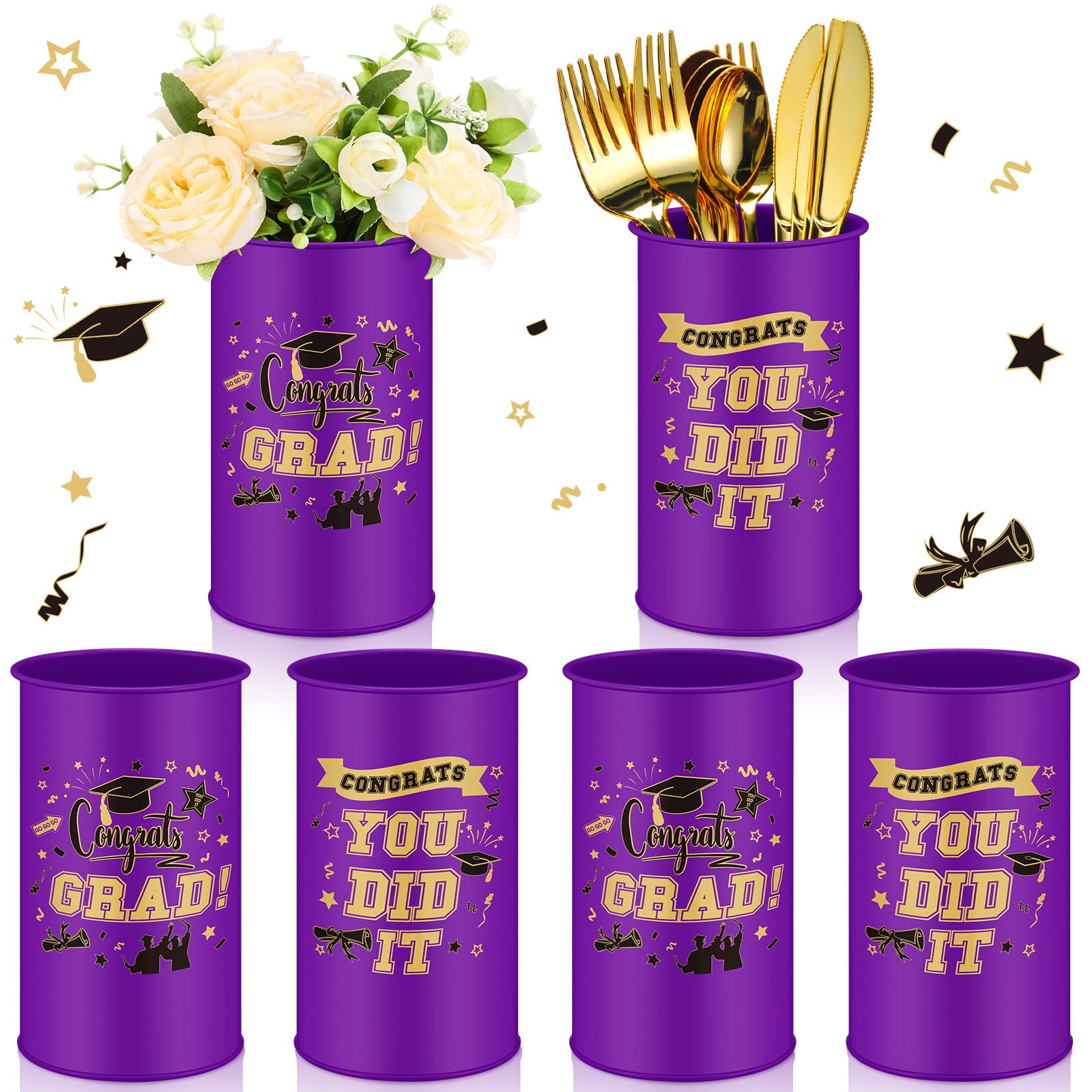 Snapklik.com : Domensi 6 Pcs 2025 Graduation Table Centerpiece Vase ...