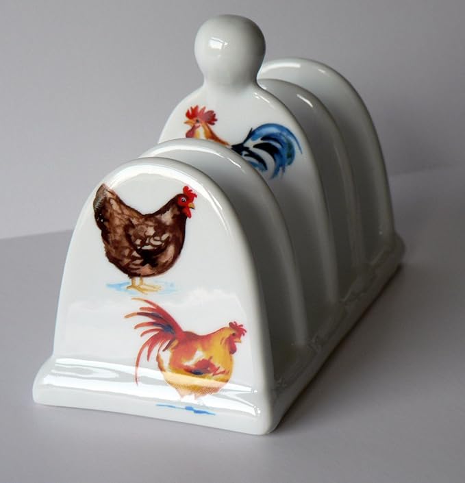 Chicken toast Rack toast ceramic toast rack holder : Amazon.co.uk: Home ...