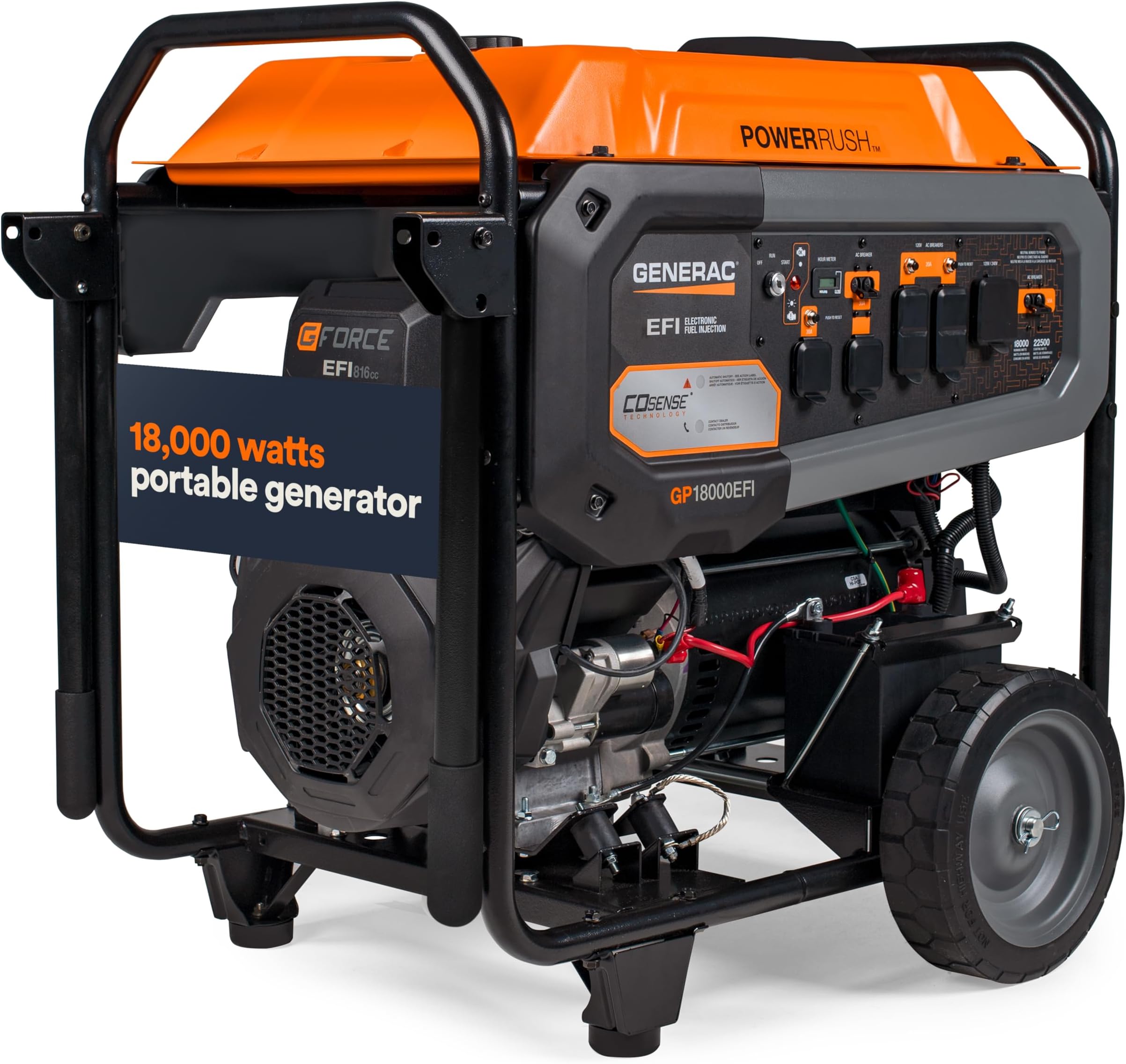 Amazon.com : Generac 7706 GP18000EFI 18,000-Watt Gas-Powered Electric ...