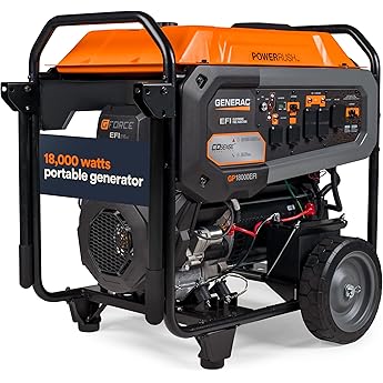 Amazon.com : Generac 5735 GP17500E 17500-Watt Gas-Powered Portable ...