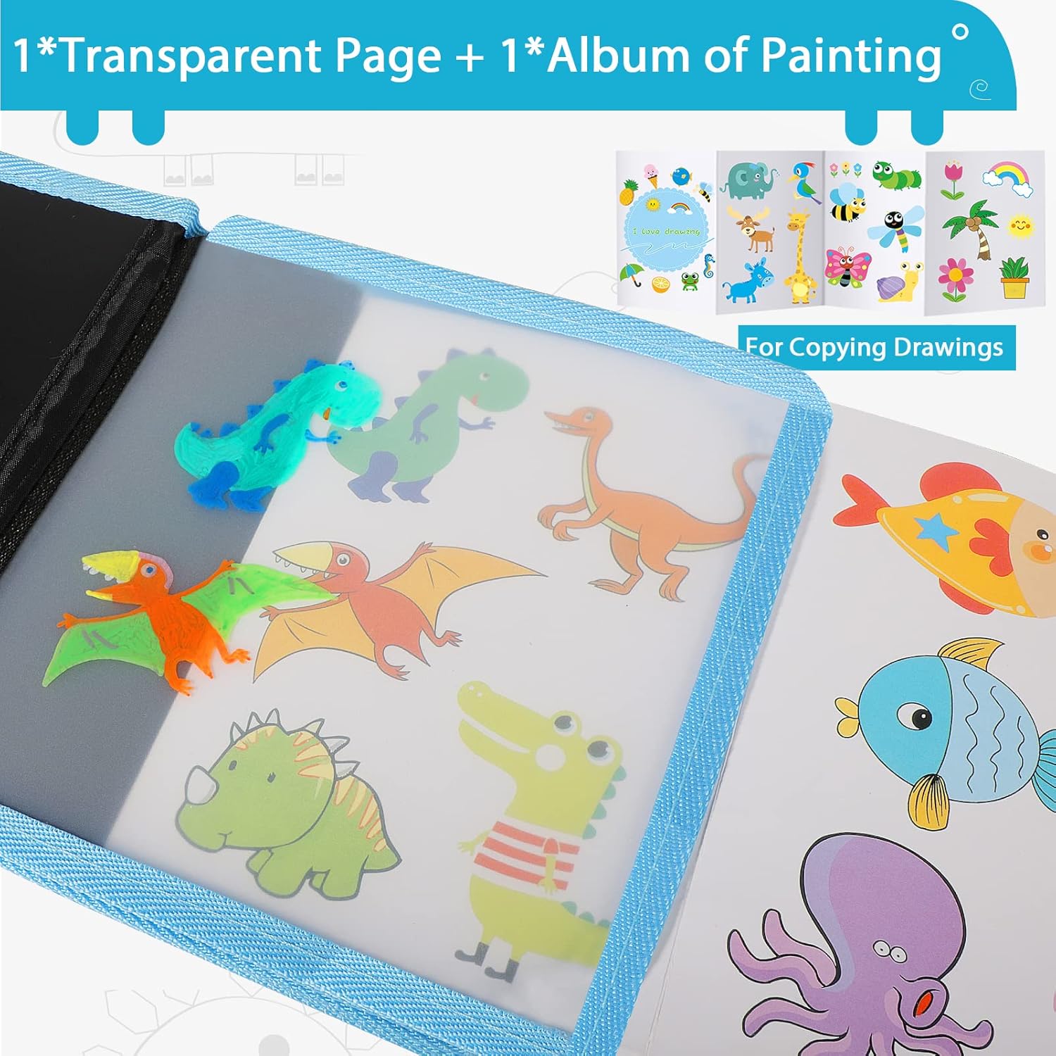 Doodle Book Set, 100+ Drawing Shapes Toddler Travel Essential Activity ...