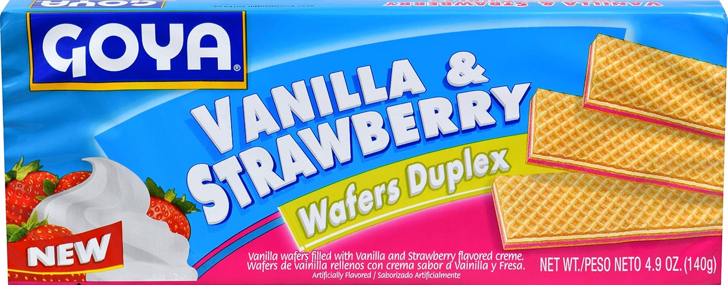 Amazon.com: Goya Foods Vanilla & Strawberry Wafers, 4.9 Ounce (Pack of ...