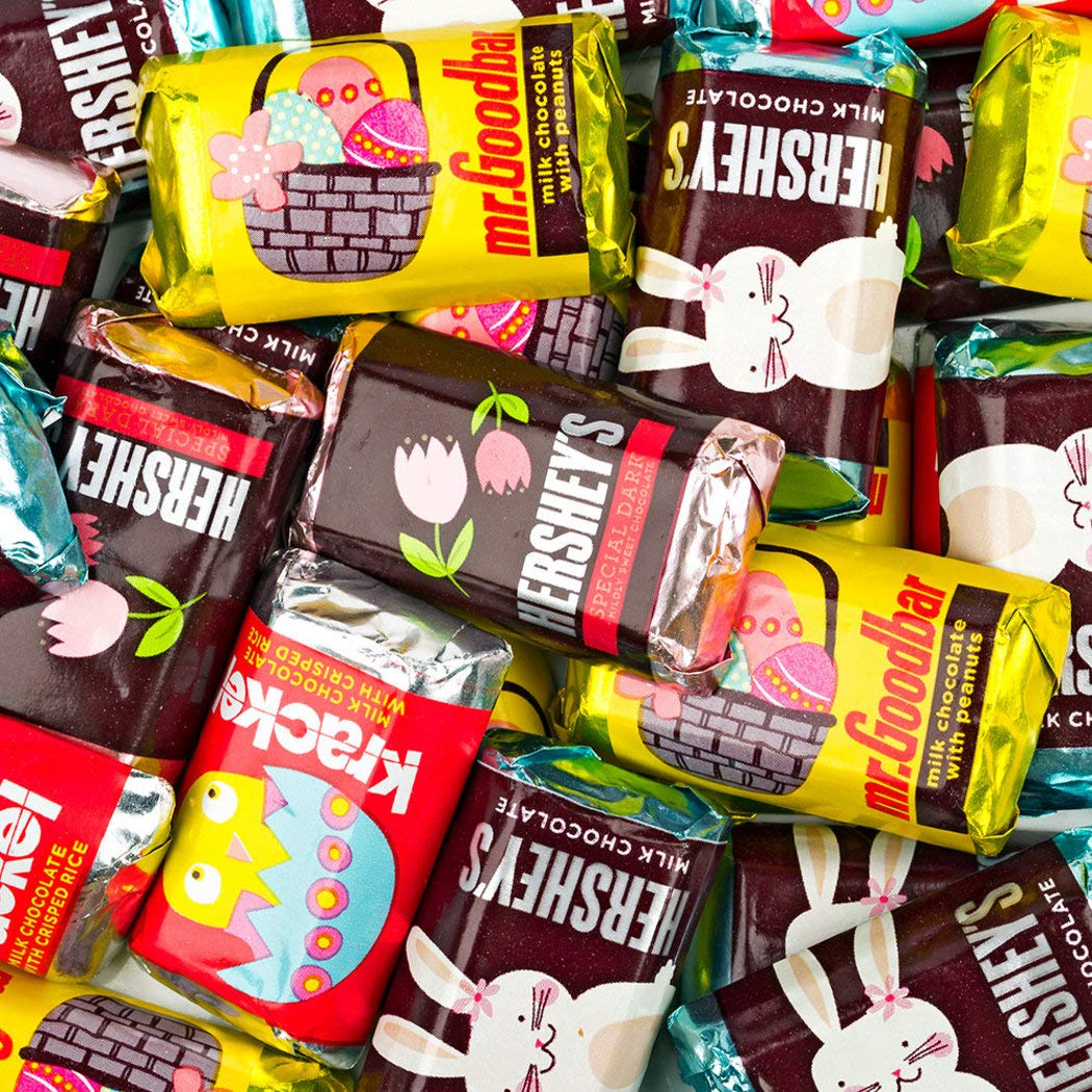 Amazon.com : Easter Miniature Chocolate Bars, Assorted (2 Lbs.) Easter ...