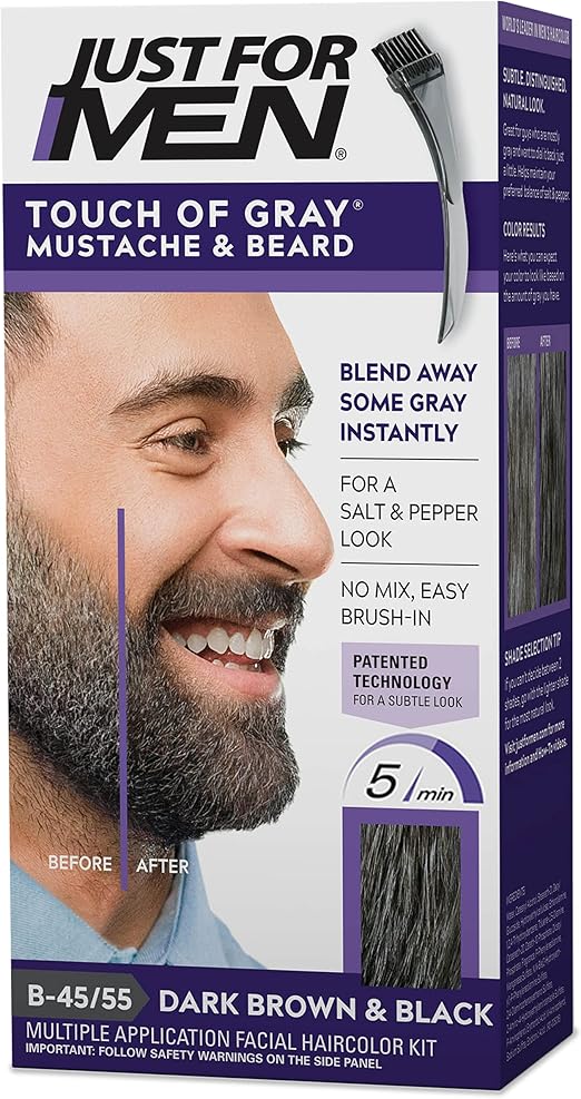 Just for Men Touch of Gray Beard Color for Subtle Gray Reduction