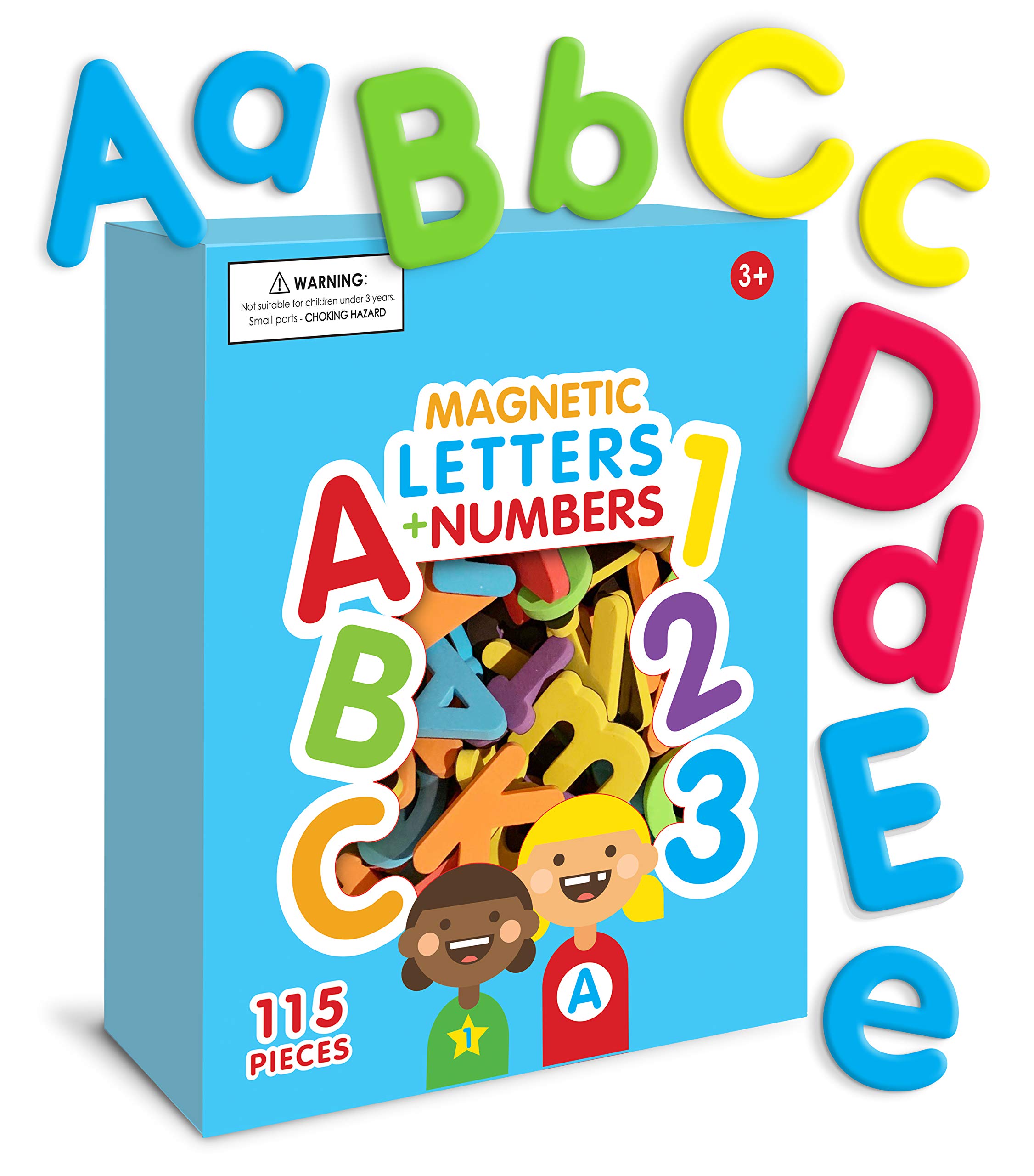 Curious Columbus Magnetic Letters And Numbers 115 ABC Magnets Foam 