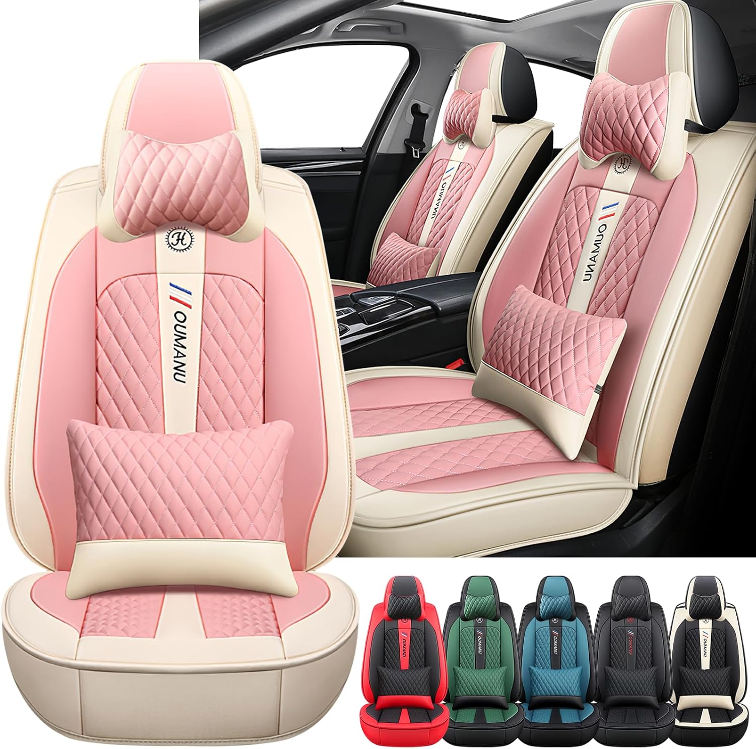 Amazon.com: Car Seat Covers Fit for Mini Cooper 2002-2012,2 Seats ...