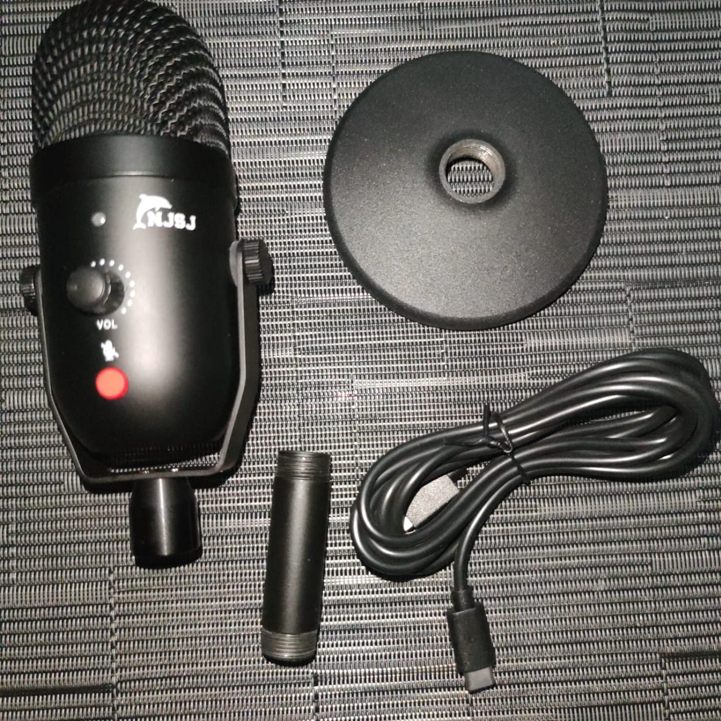 njsj Microphone USB Professionnel pour Enregistrement, Micro Streaming ...