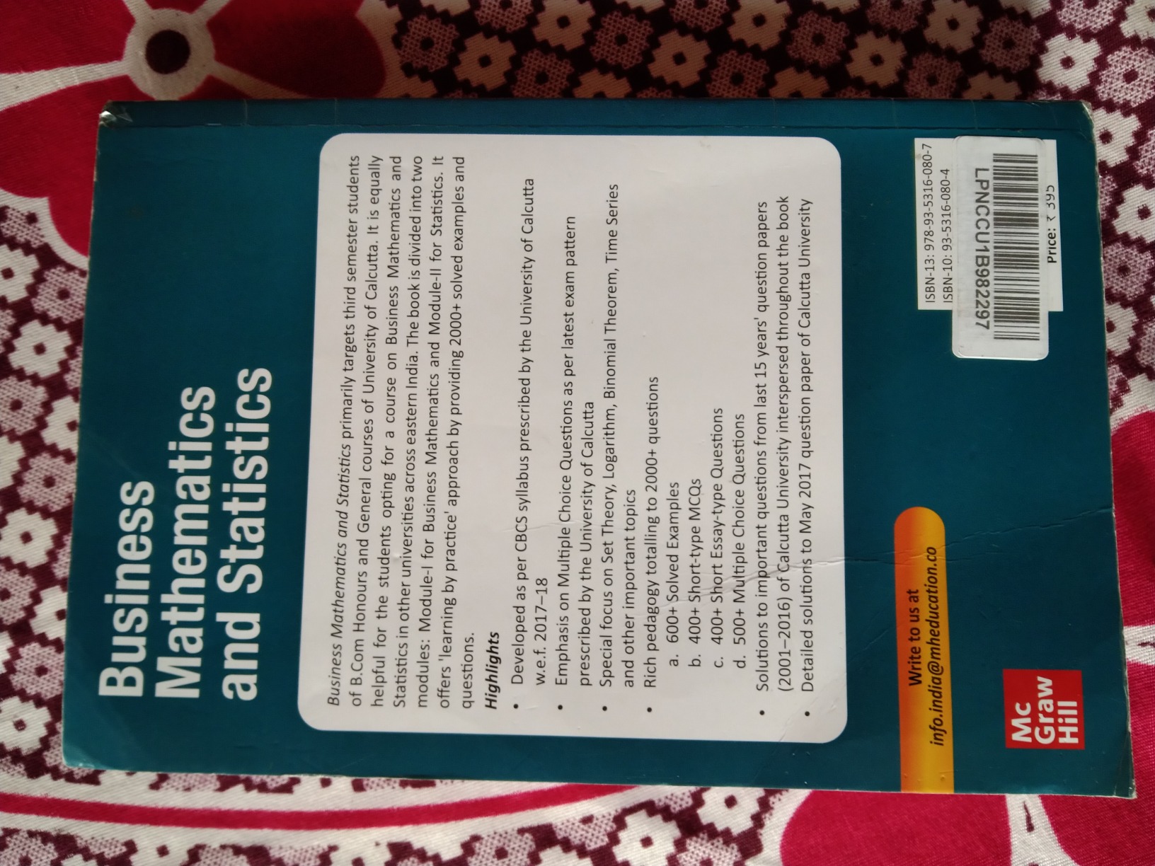 Buy Business Mathematics and Statistics Book Online at Low Prices in ...