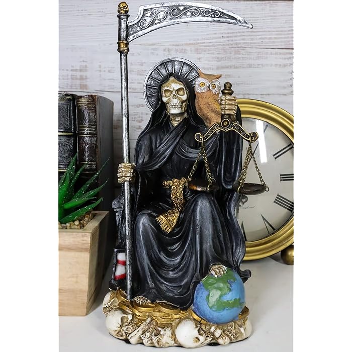 Buy Ebros Gift 9" Tall Bone Mother Holy Death Black Tunic Robe Santa ...