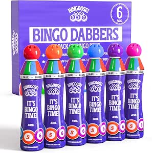 Bingo Dabbers Pack of 6 for Dotting Game Night Numbers in Books, Cards ...