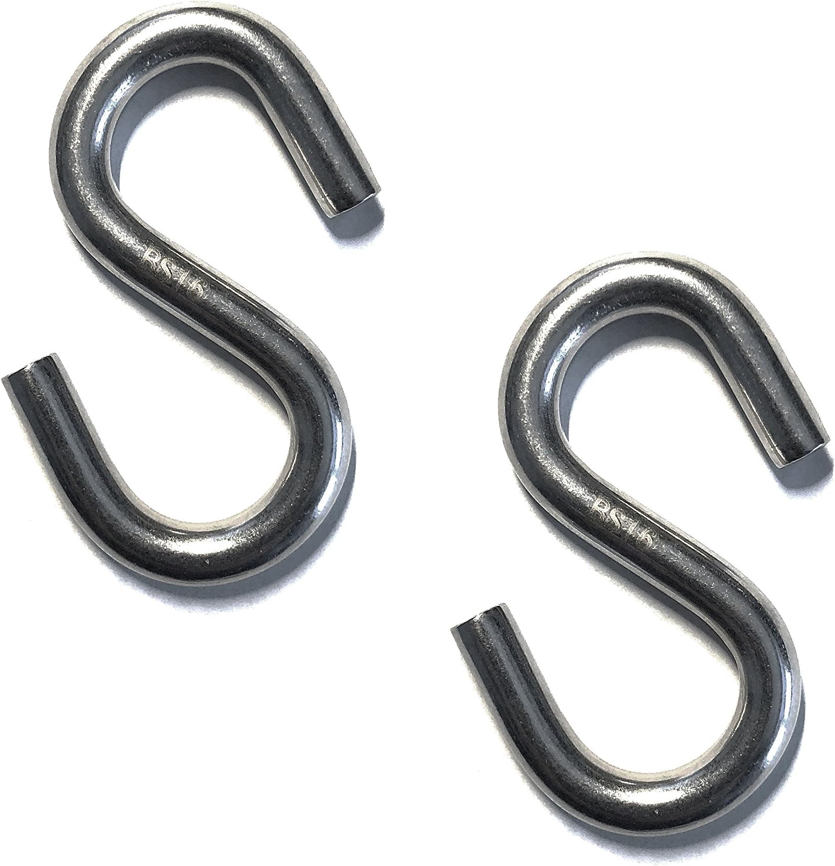 Amazon.com: US Stainless 2 Pieces Stainless Steel 316 Straight S Hook 1 ...