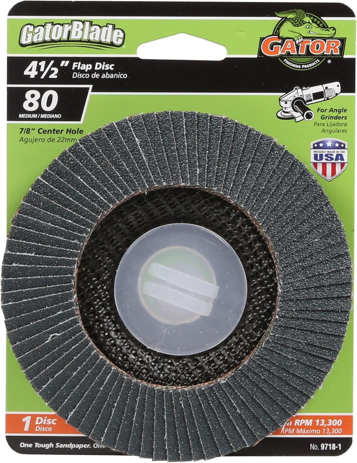 Gator Finishing 9718 80 Grit Aluminum Oxide Grinding and Sharpening (1 ...