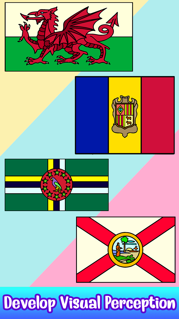 Flags Color by Number - Nations Paint + Glitter + Crayon + Oil Paint ...