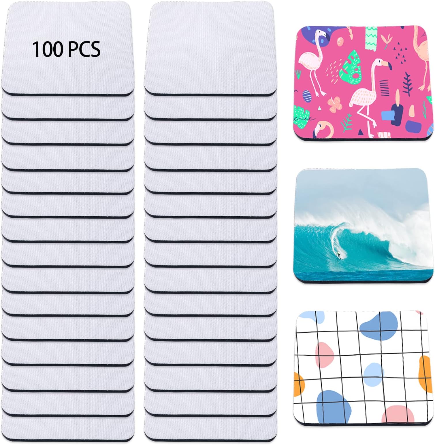 Amazon.com: 18 PCS Sublimation Coasters Blanks Bulk, 4x4 Inch Round ...