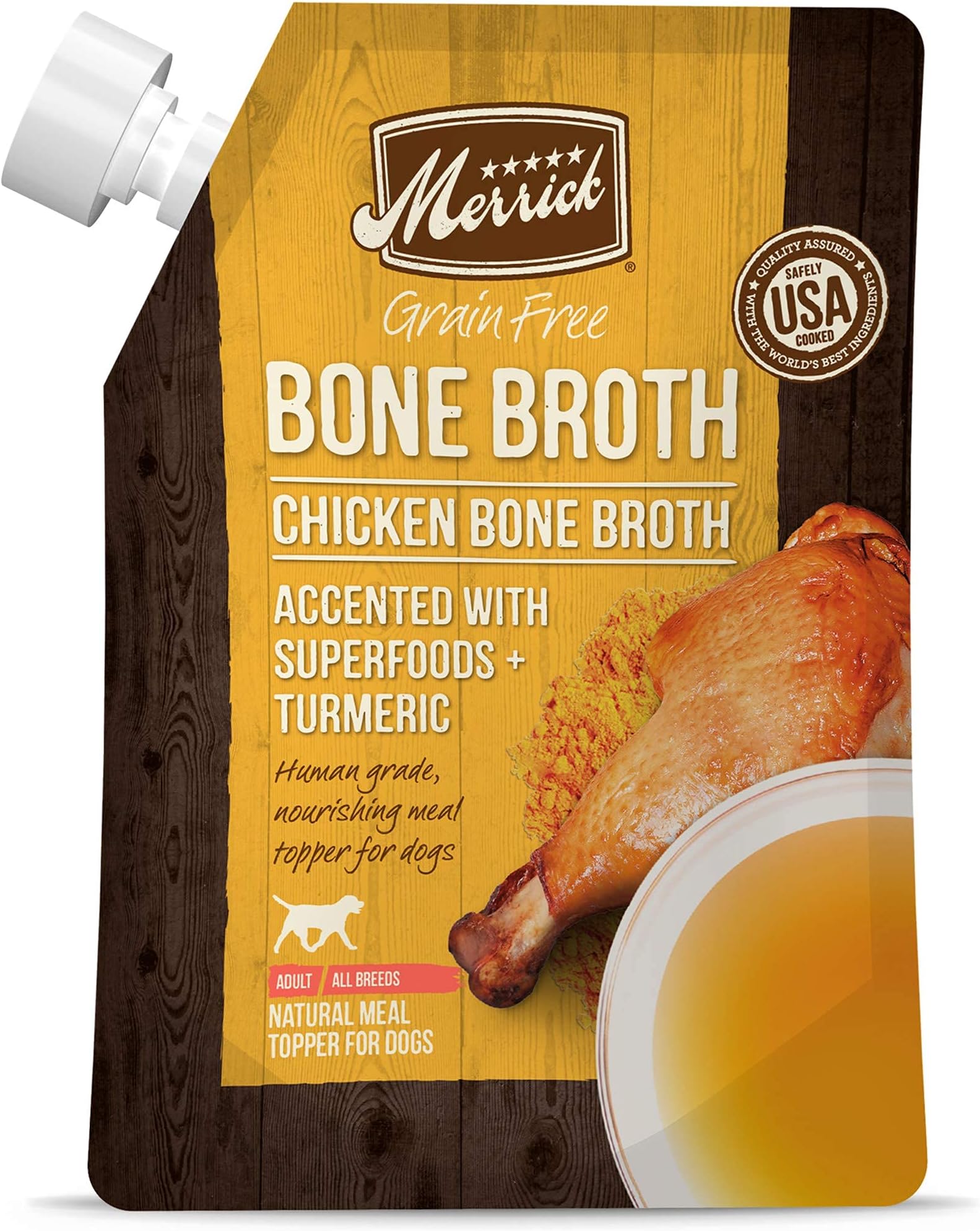 Amazon.com : Brutus Bone Broths Chicken Bone Broth Wet Dog Food, 32 oz ...