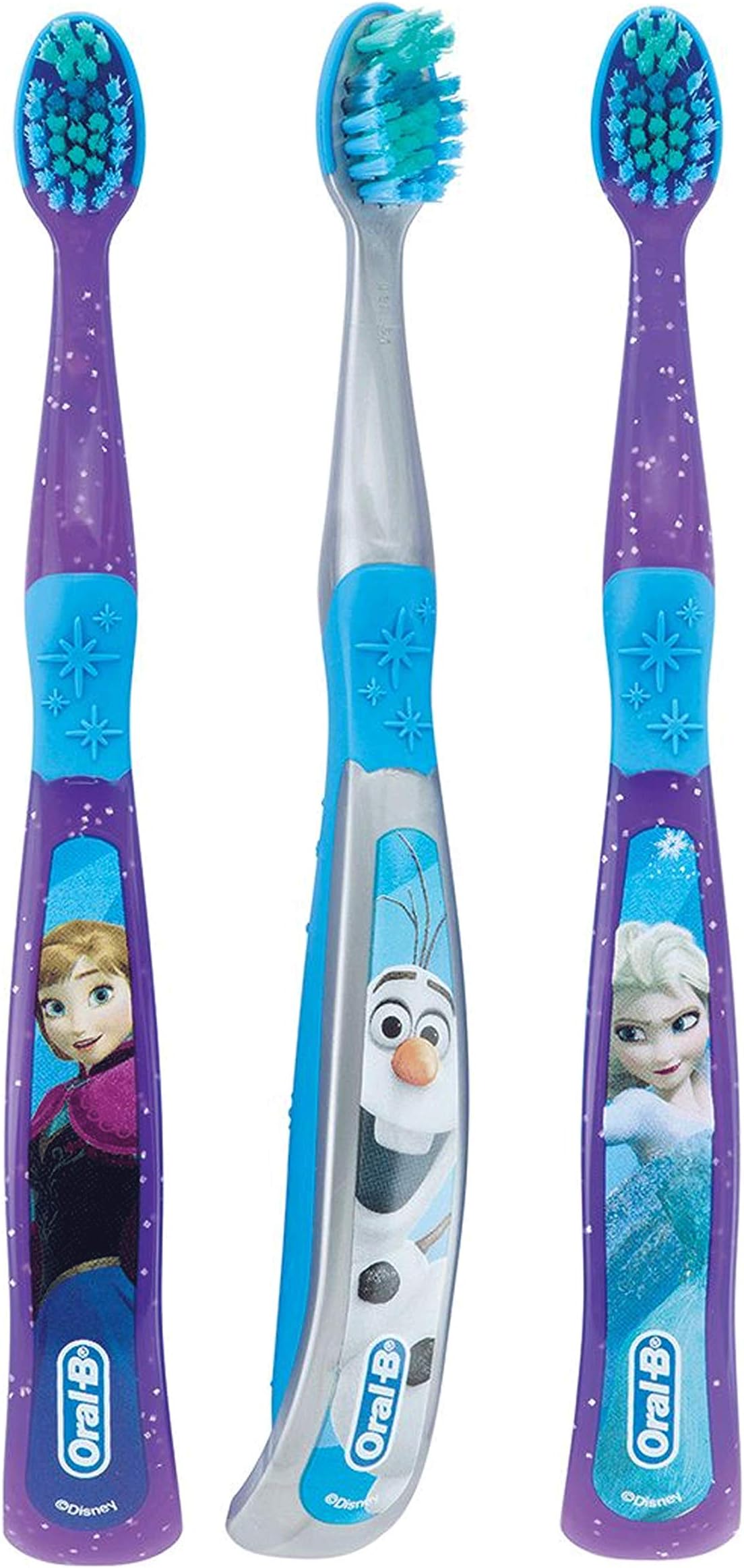 Amazon.com : Oral-B Disney Frozen Toothbrush, 3+ YRS, Extra Soft, Elsa ...