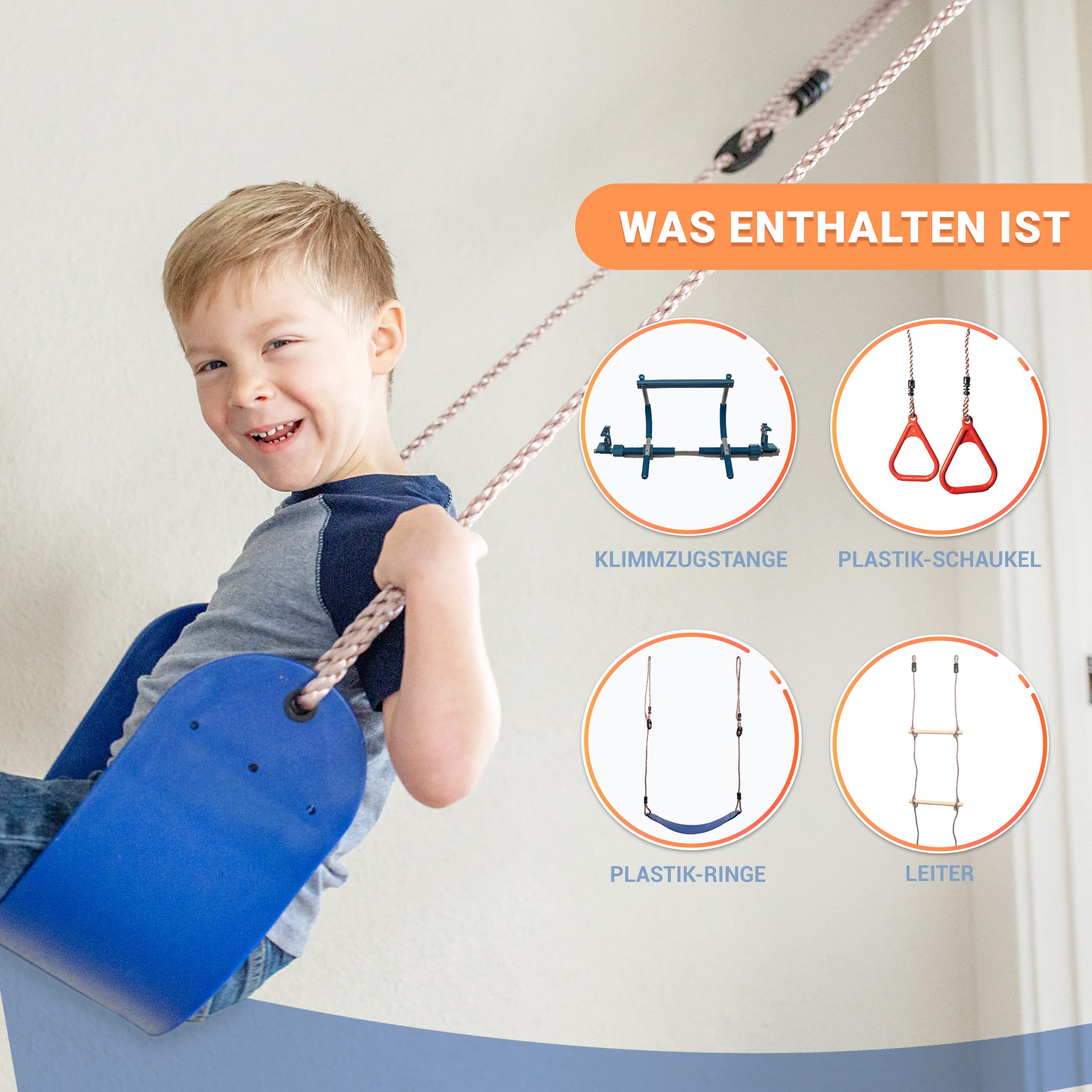 Indoor Pull Up Bar For Adults Gym1 4-Piece Doorway Swing Set ...