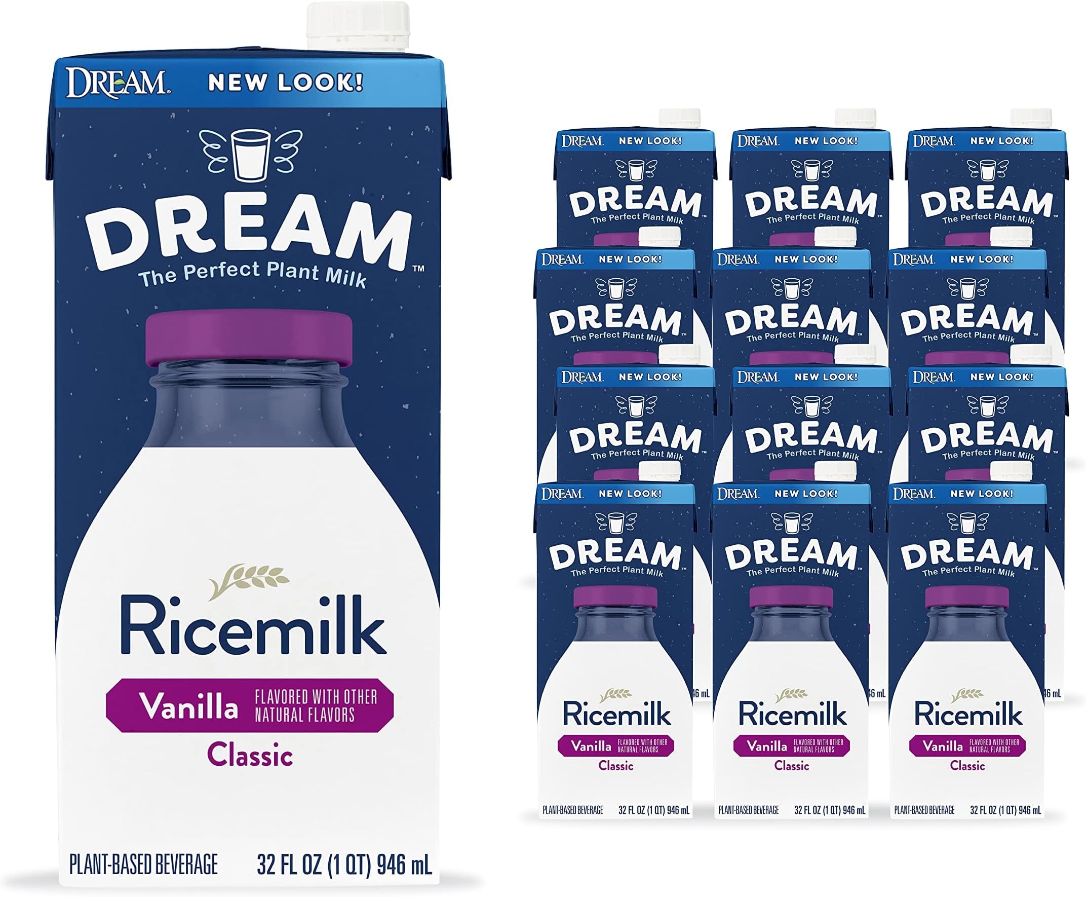 Amazon.com: Rice Dream Rice Milk Drink, Classic Low Fat Vanilla, Vegan ...