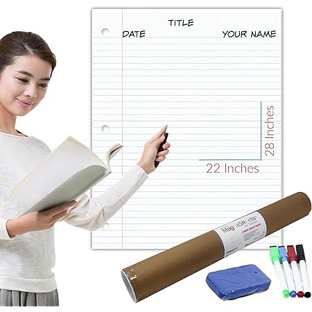 Amazon.com: Learning Resources Giant Sized Magnetic Notebook Paper ...
