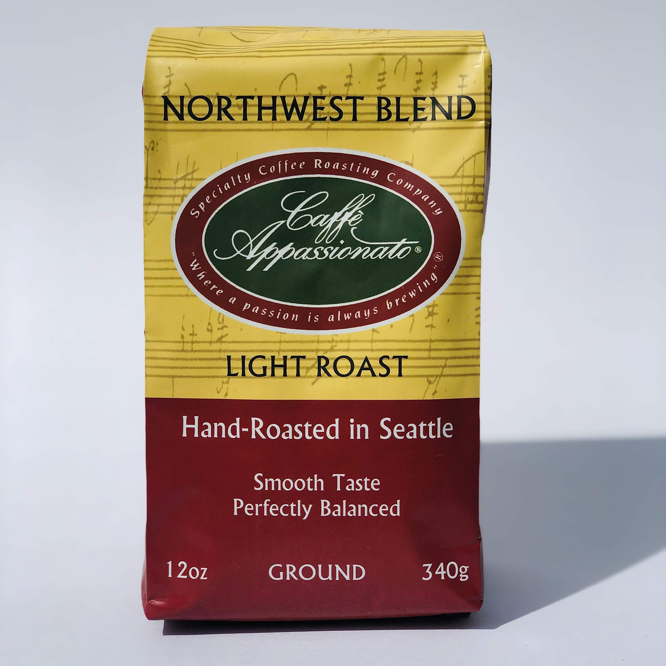 Amazon.com : Caffe Appassionato Italian Roast Magnolia Blend Ground ...