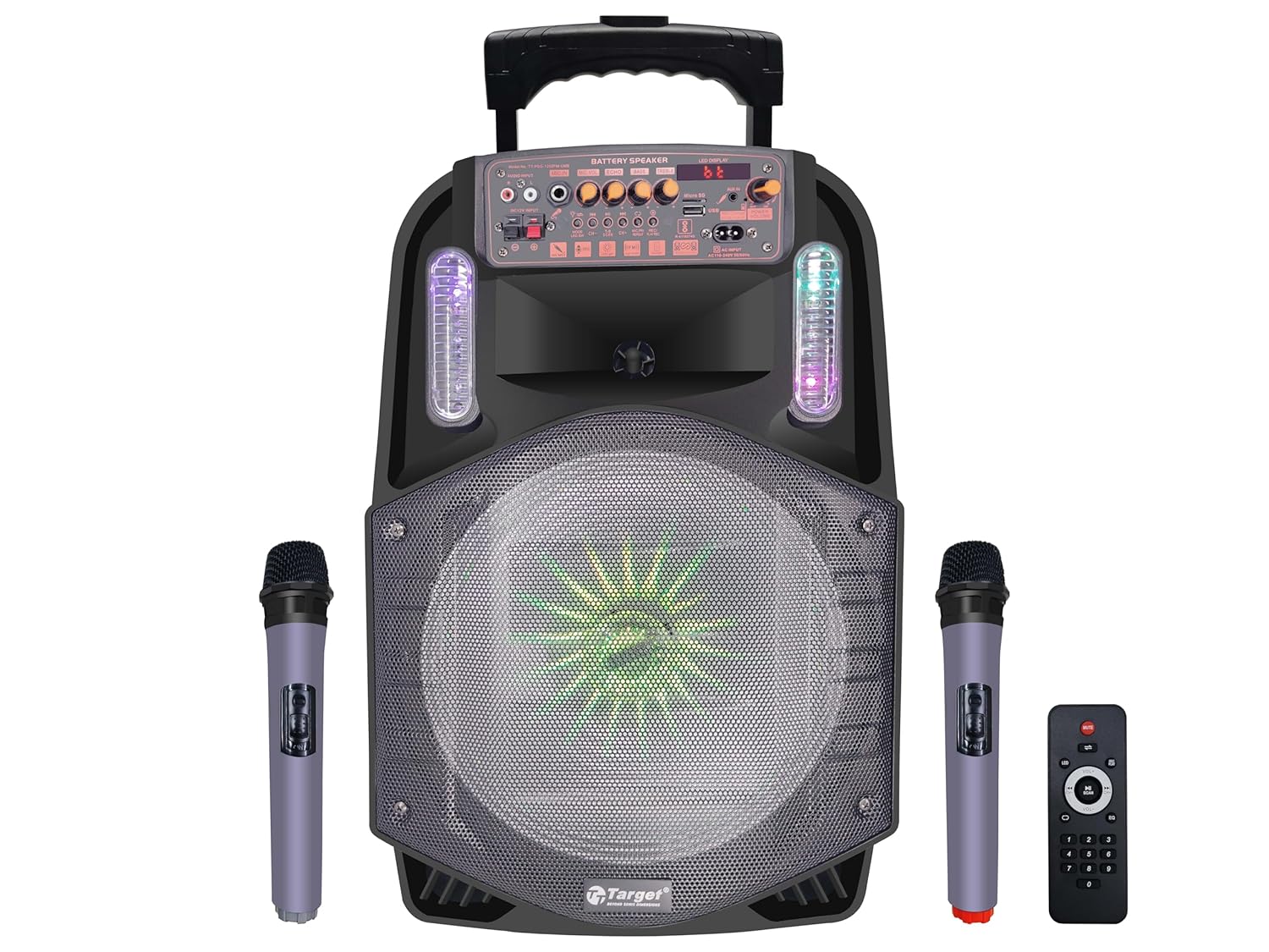 TARGET TT-PSG-1202 Wireless Bluetooth 12" Portable Trolley Speaker 300 ...