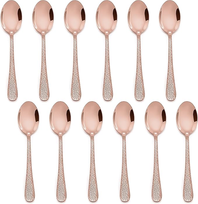 Amazon.com: E-far 12-Piece Small Coffee Spoons, 6-Inch Stainless Steel ...