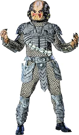 Aliens Vs Predator Deluxe Predator Costume, Black, Standard Size : Buy ...