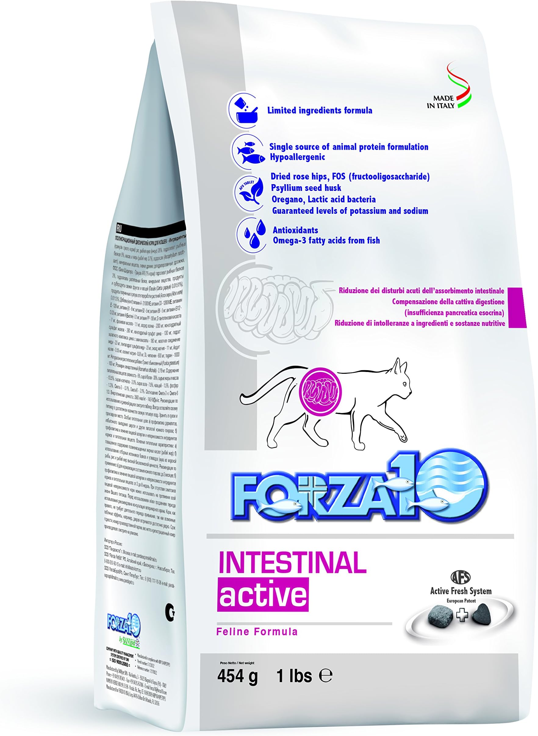 Amazon.com : Forza 10 SANYPET FORZA10 Active Line Intestinal Dry Cat ...