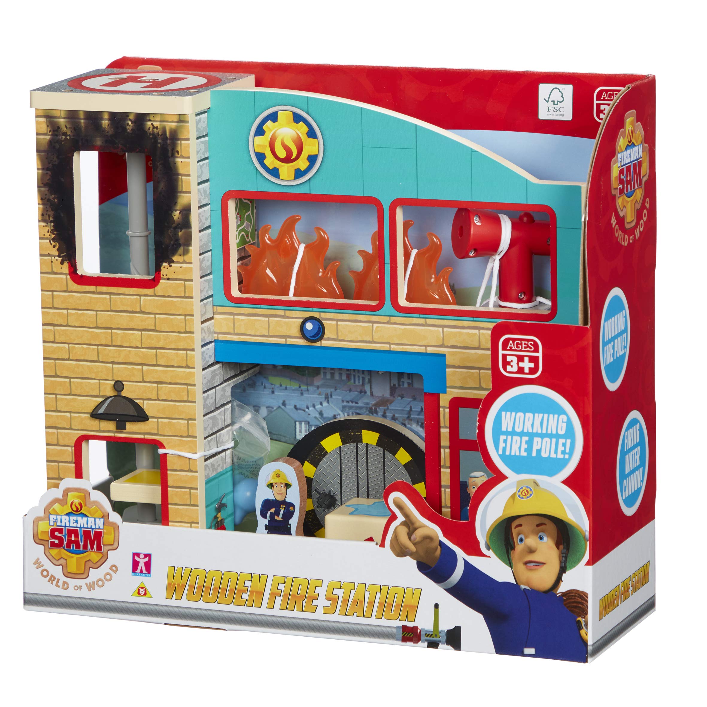 Fireman Sam 07325 Pontypandy Fire Station FSC Eco-Friendly, Sustainable ...