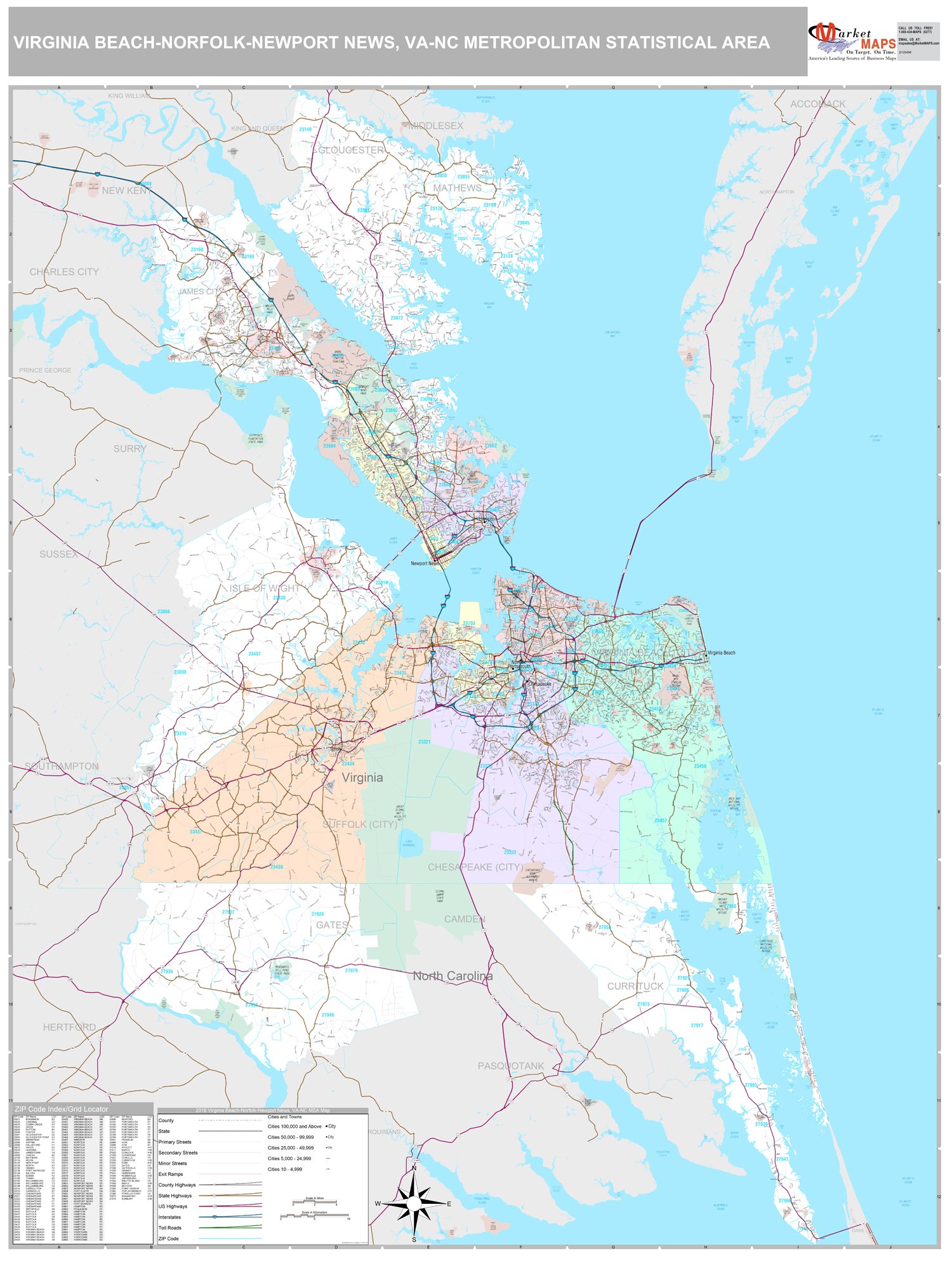 Norfolk Virginia Zip Code Map