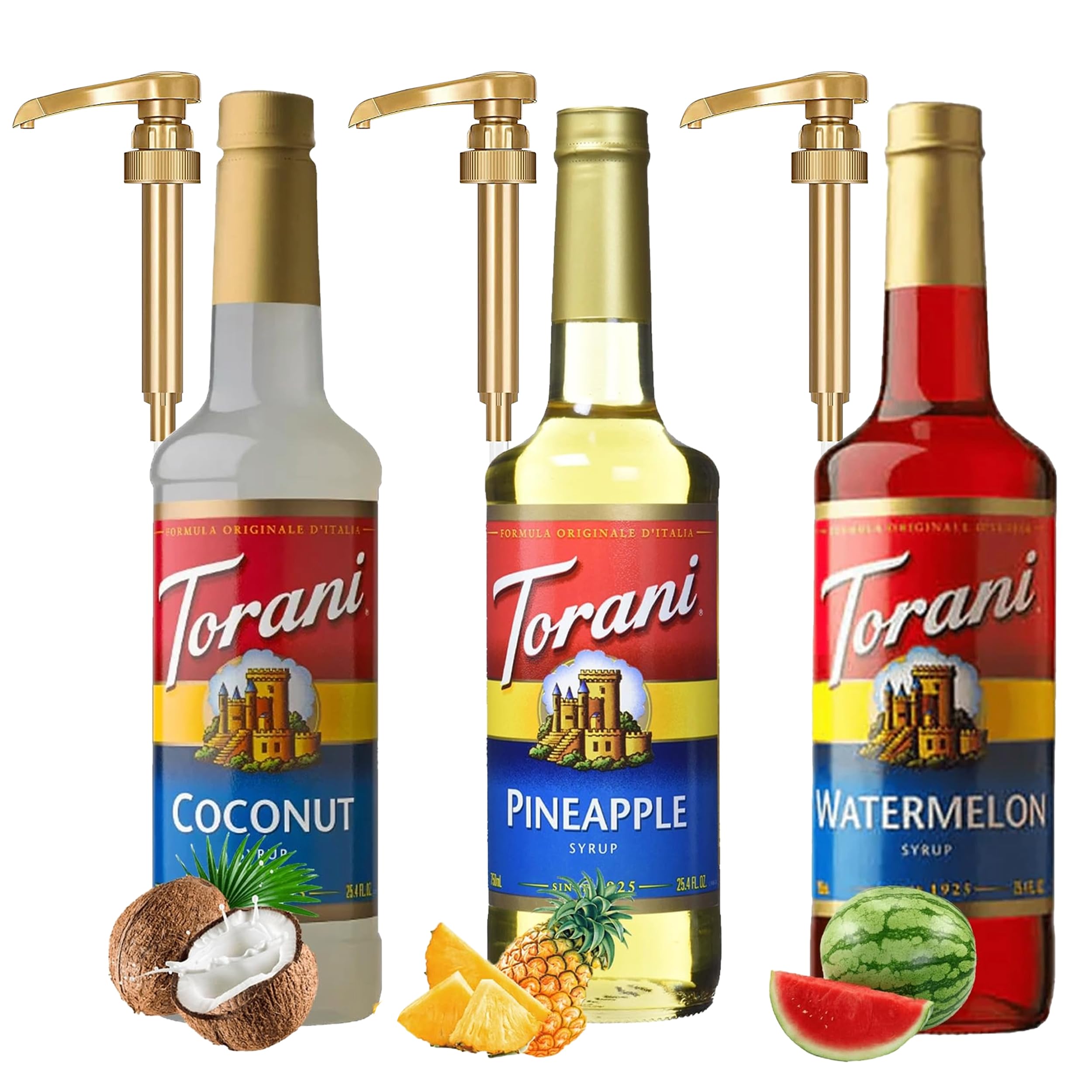 Snapklik.com : Summer Syrup 3 Pack, Coconut, Pineapple & Watermelon ...