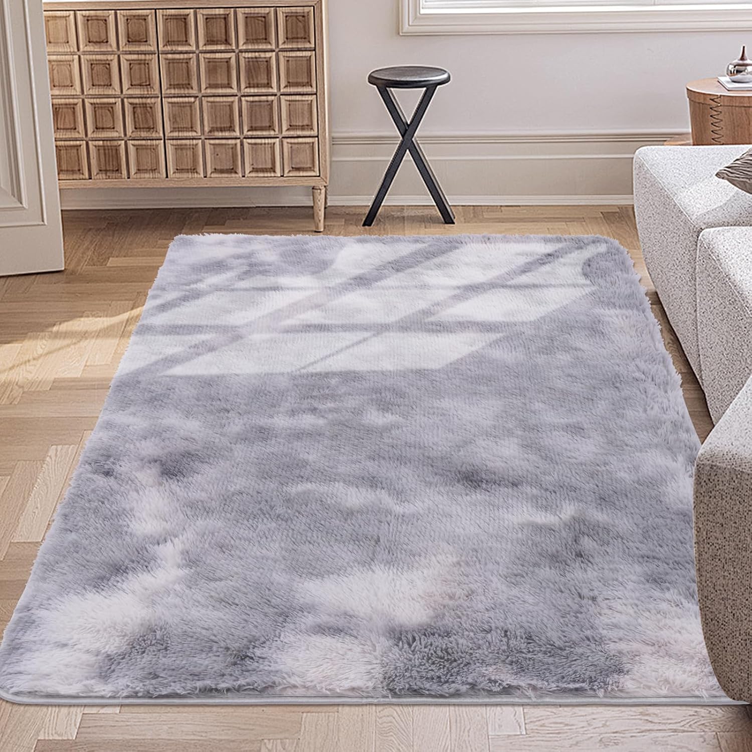 Area Rugs for Living Room, 5x6 Area Rugs for Bedroom, Modern Shaggy ...