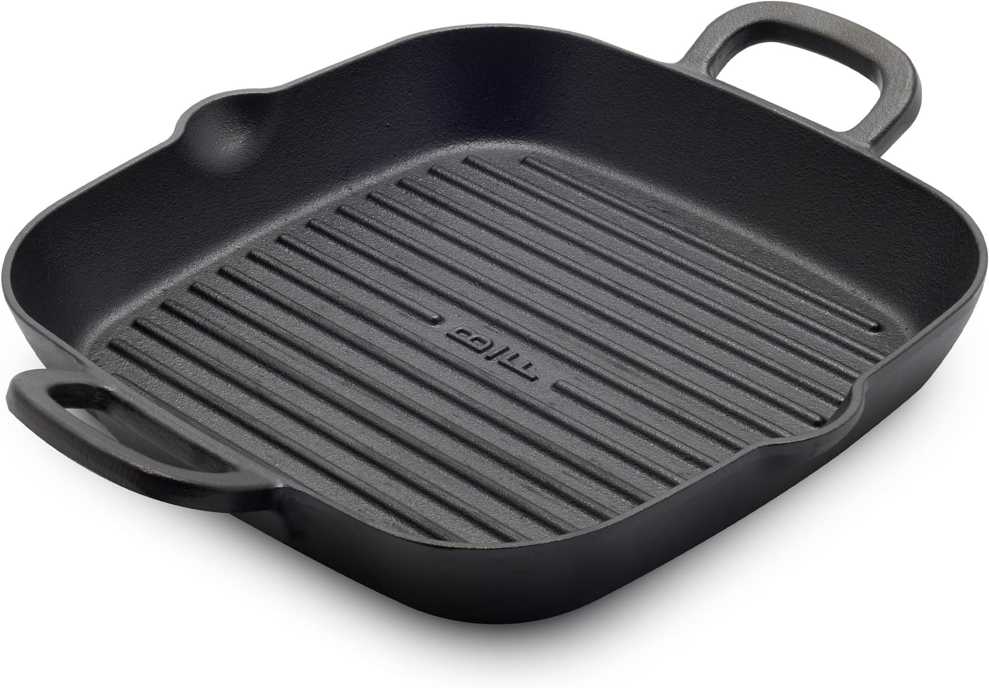 Amazon.com: Lodge 12.5 x 8 Inch Enamel Cast Iron Grill Pan - Dual ...