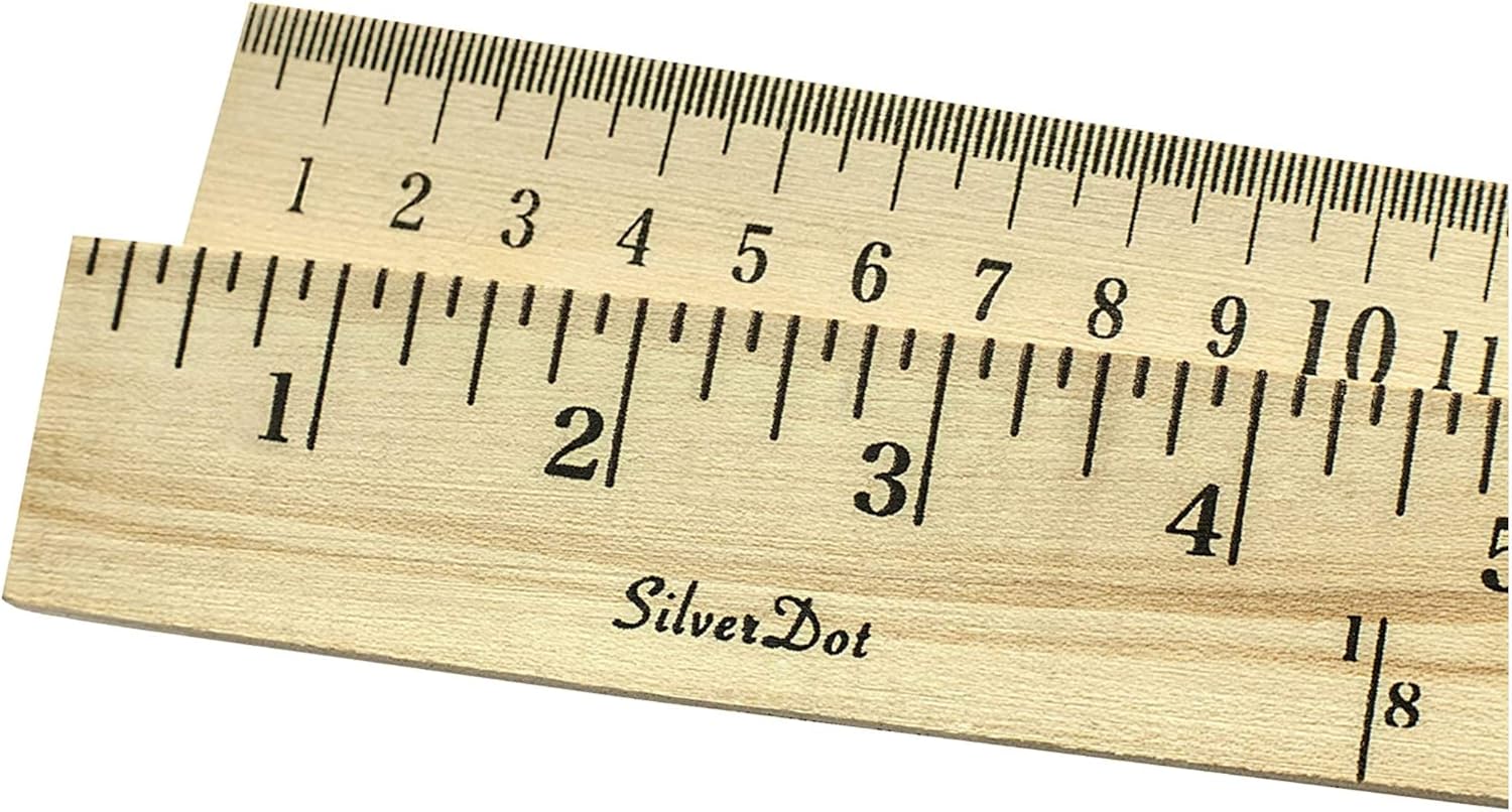 Amazon.com: SILVERDOT 10-Pack Wood Meterstick (100cm) (Centimeters on ...