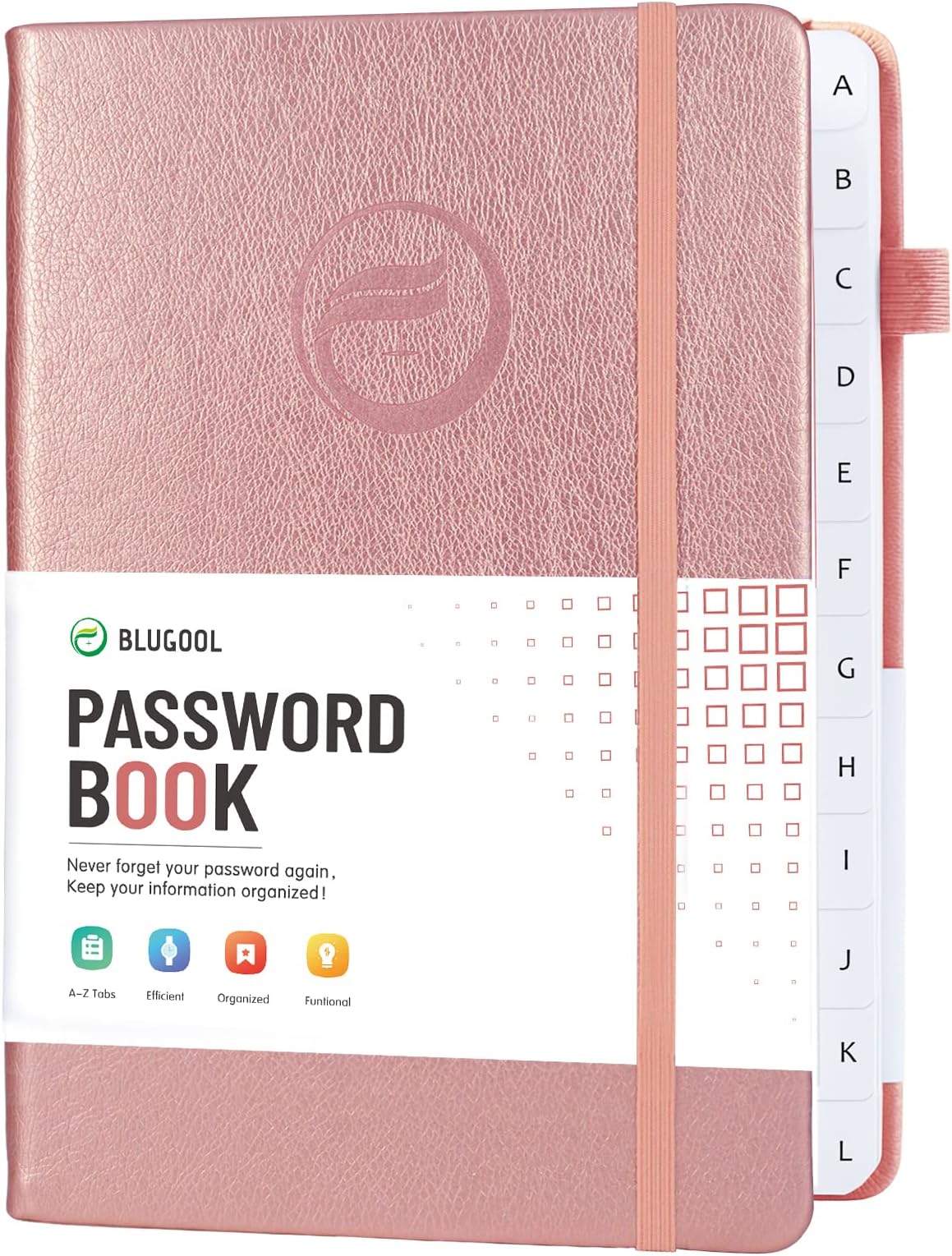 Password Book with Alphabetical Tabs, Hardcover Password Keeper ...