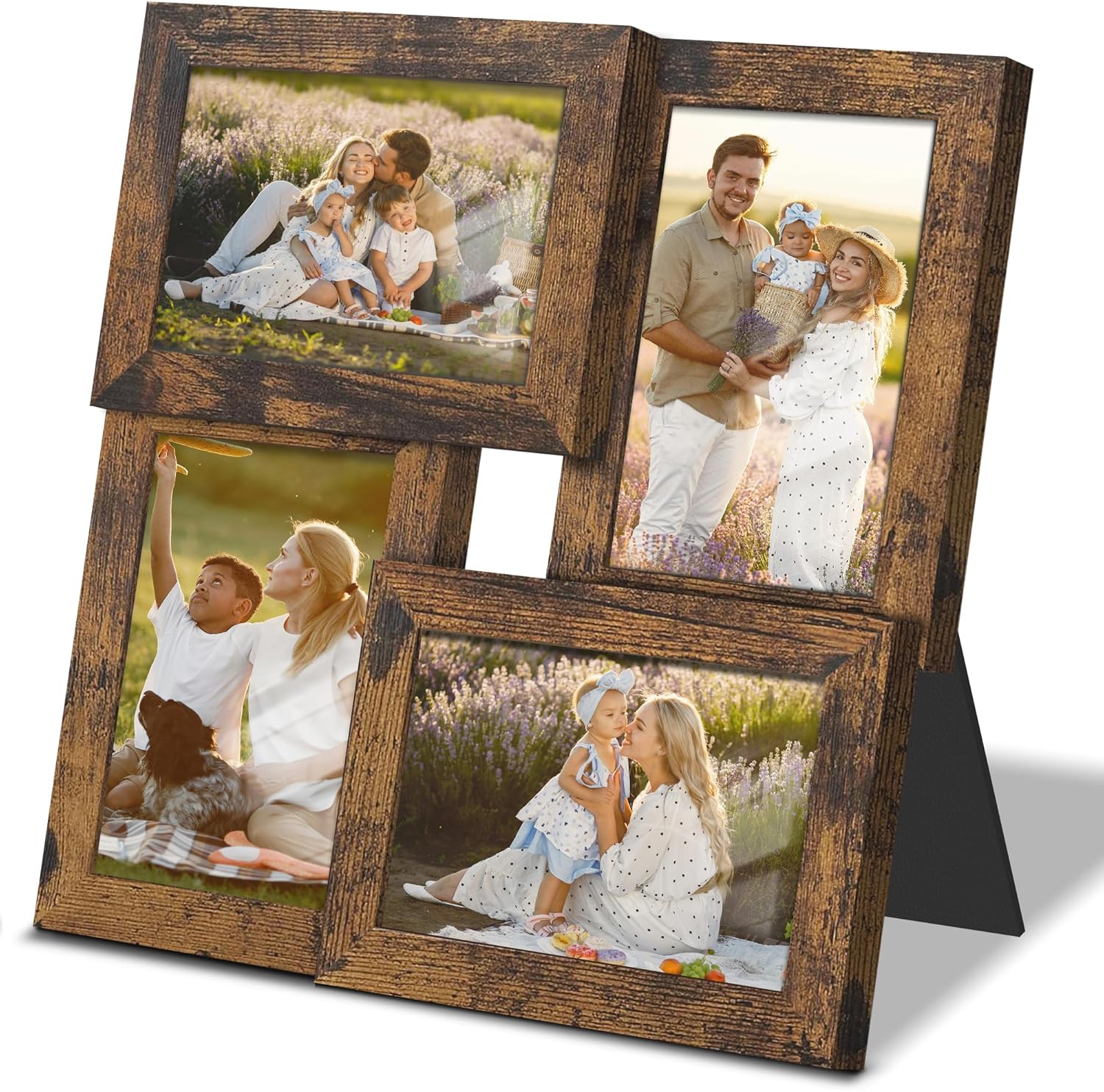 Amazon.com - DUENPY 4x6 Collage Picture Frame Tempered Glass Front ...
