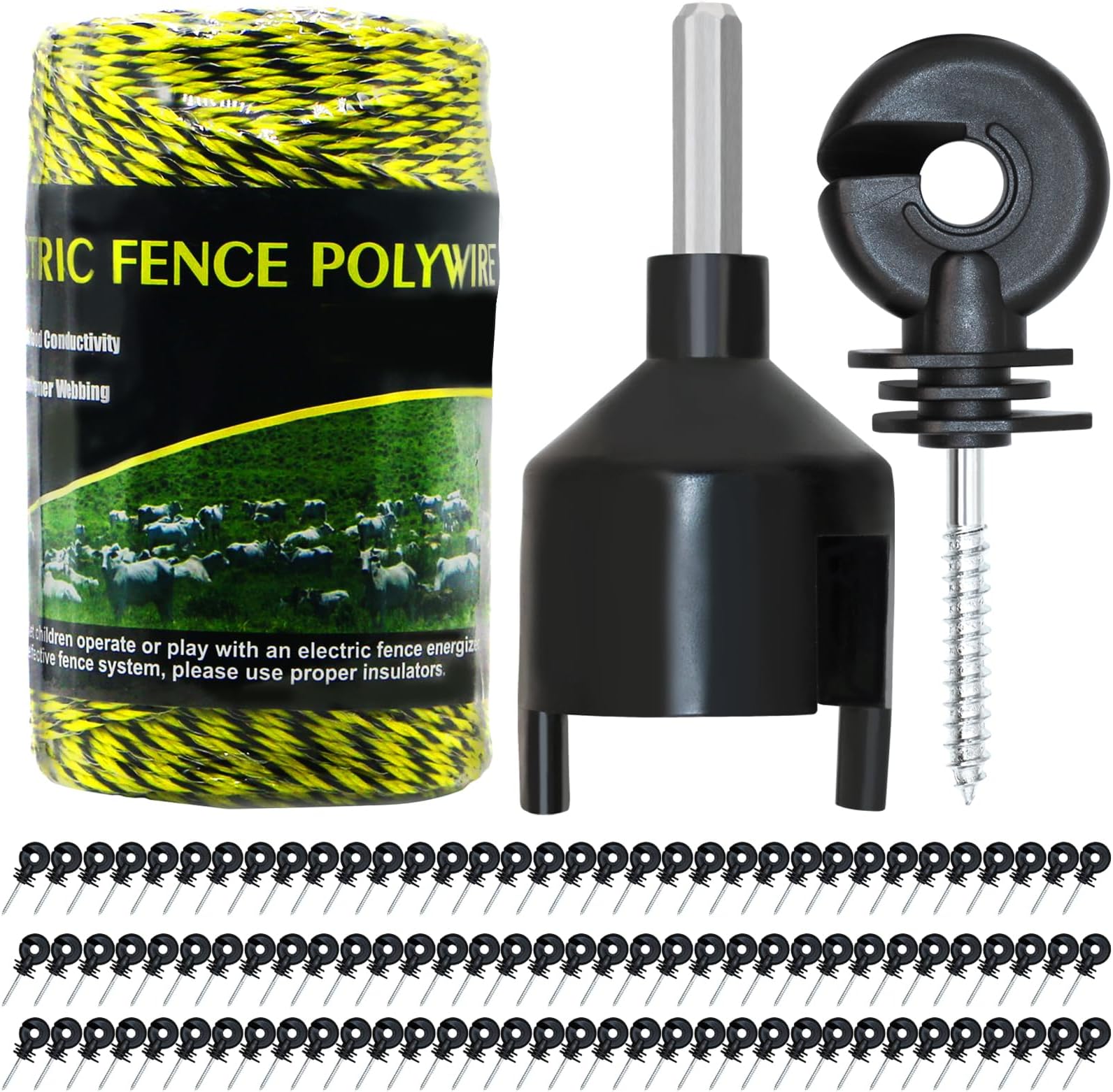 Amazon.com : Electric Fence Poly Wire 660 Feet 200 Meters 1/8" Dia ...
