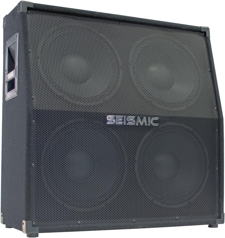 Amazon.com: Seismic Audio - 412 Slant GUITAR SPEAKER CABINET - 4x12 400 ...