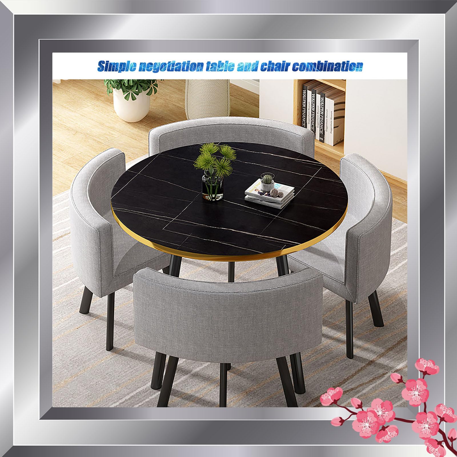Round Dining Room Bar Table With Benches Modern & Contemporary Dining