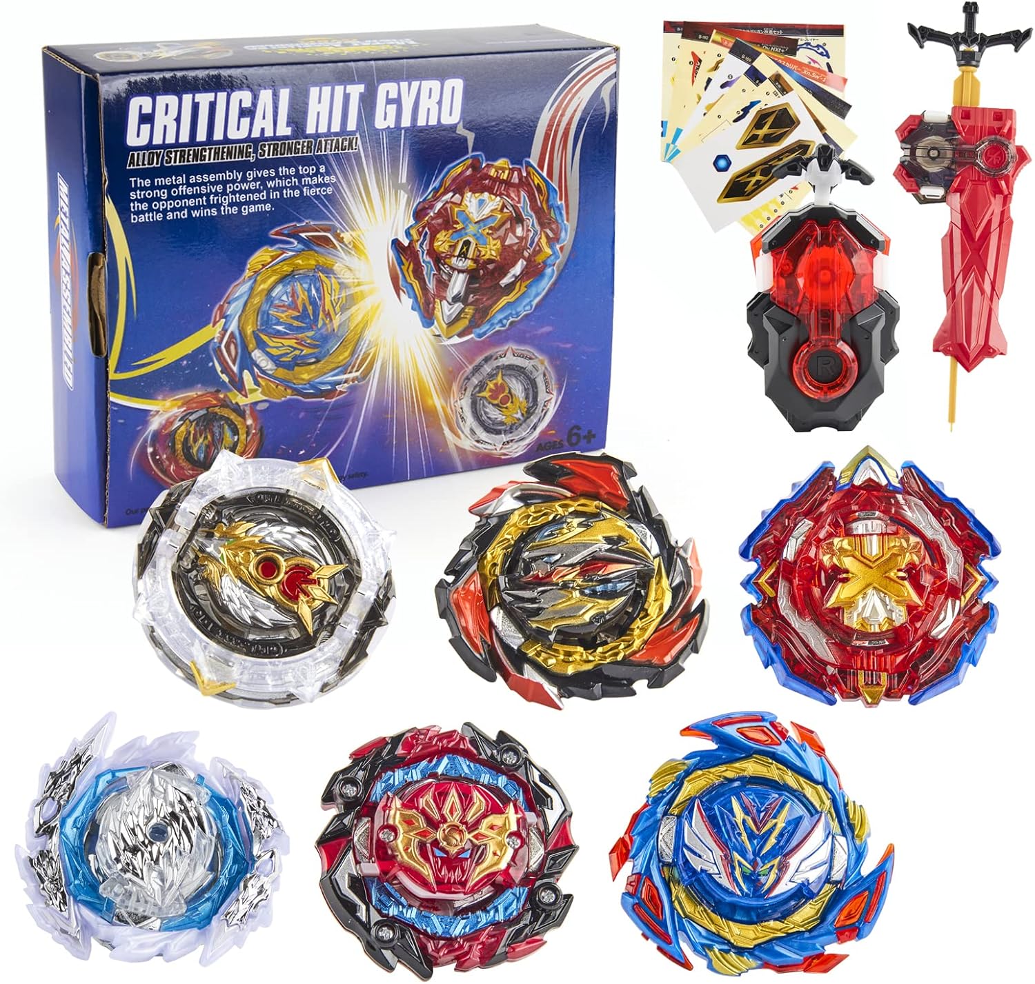 Amazon.com: WNSULL Bey Battling Top Set Burst Gyro Toys Gift for Kids ...