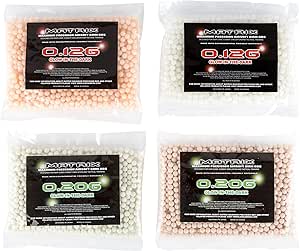 Evike Airsoft - Matrix Match Grade 6 mm que brilla en la oscuridad Airsoft Glow BB (modelo ...
