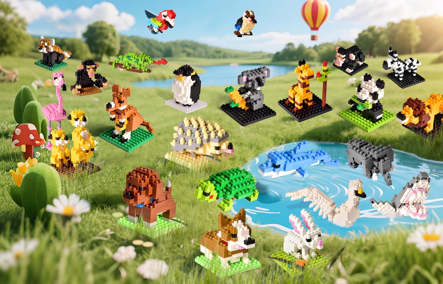 Amazon.com: FUN LITTLE TOYS Party Favor for Kids, 24 Pack Mini Animals ...