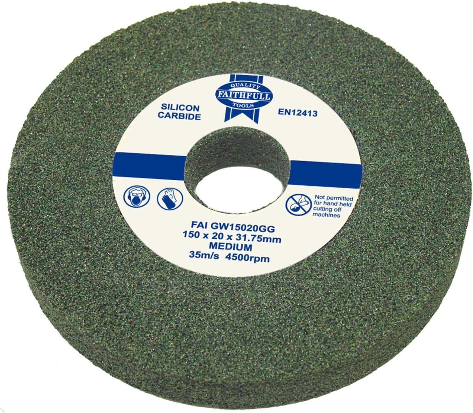 Draper 99568 Silicon Carbide Bench Grinding Wheel 120G (150mm x 20mm ...