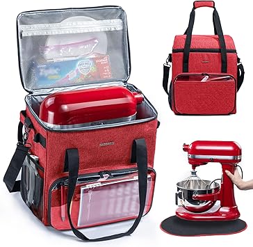 Amazon.com: BAGSPRITE Stand Mixer Carry Bag with Mixer Slider ...