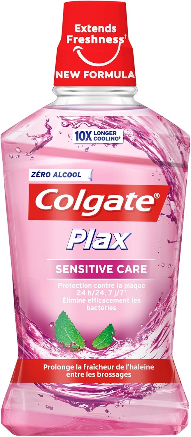 Colgate Plax Sensitive Care Bain de Bouche 500 ml : Amazon.fr: Hygiène ...
