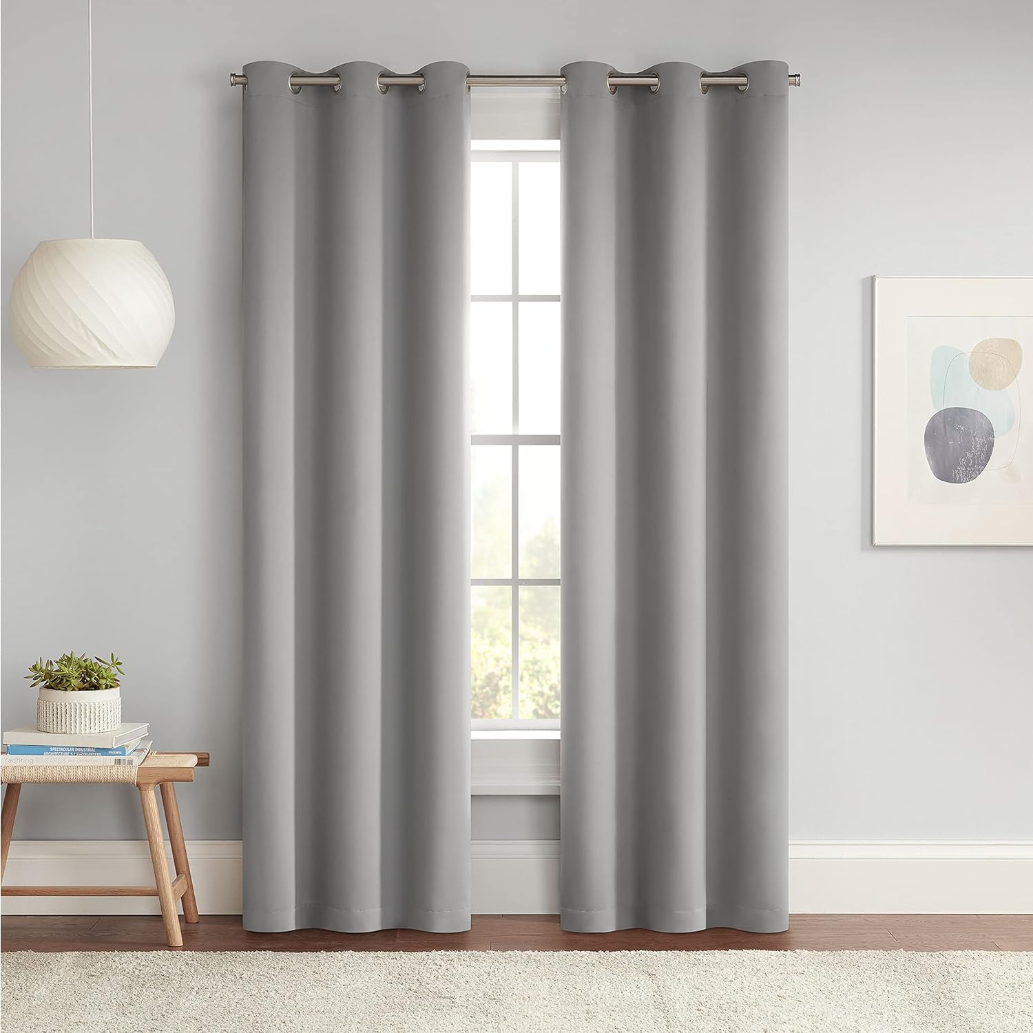 Amazon.com: Eclipse Darrell Modern Blackout Thermal Grommet Window ...