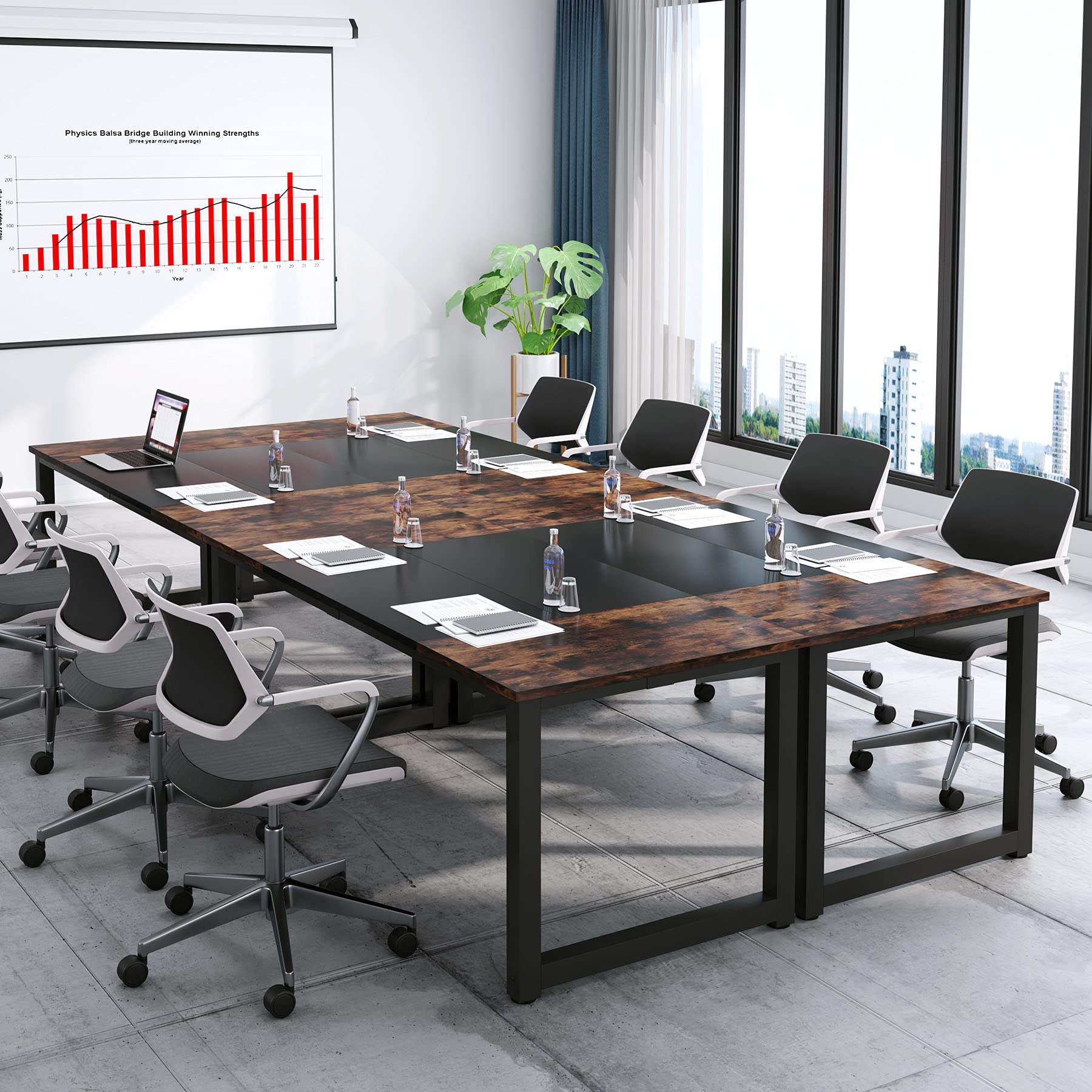 Buy Tribesigns 6FT Conference Table, 70.8" W x 31.5" D Meeting Room ...