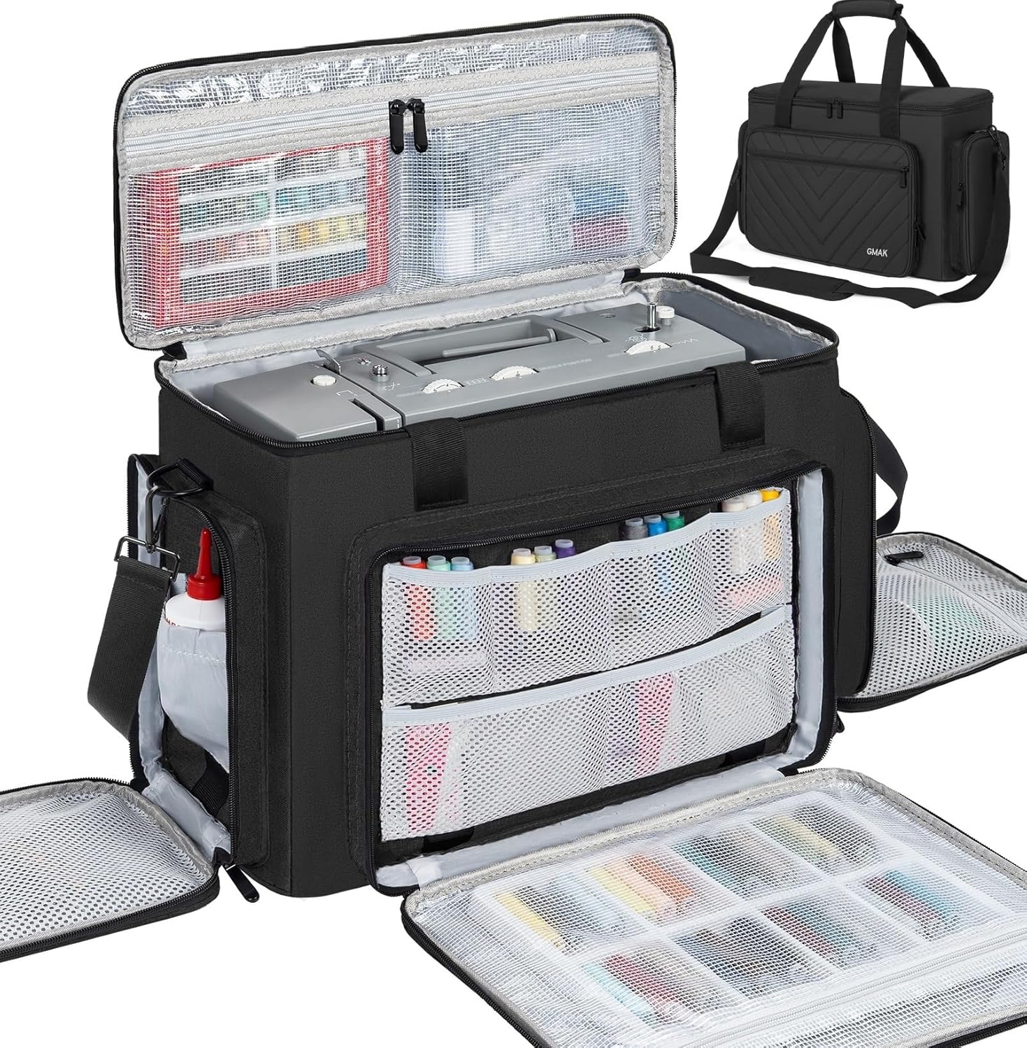 Amazon.com: GMAK Sewing Machine Carrying Case, Sewing Machine Tote Bag ...